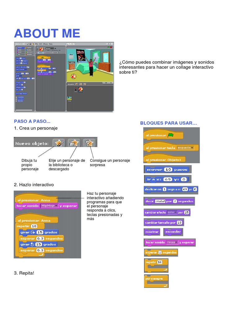 01 Ejercicios | Descargar gratis PDF | Scratch (lenguaje de programación)