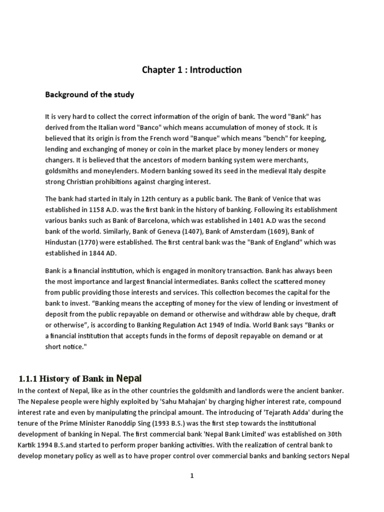 Final Report Bbs 4yh Resesach Report by Bibek - Docx.odt | PDF | Banks | Data