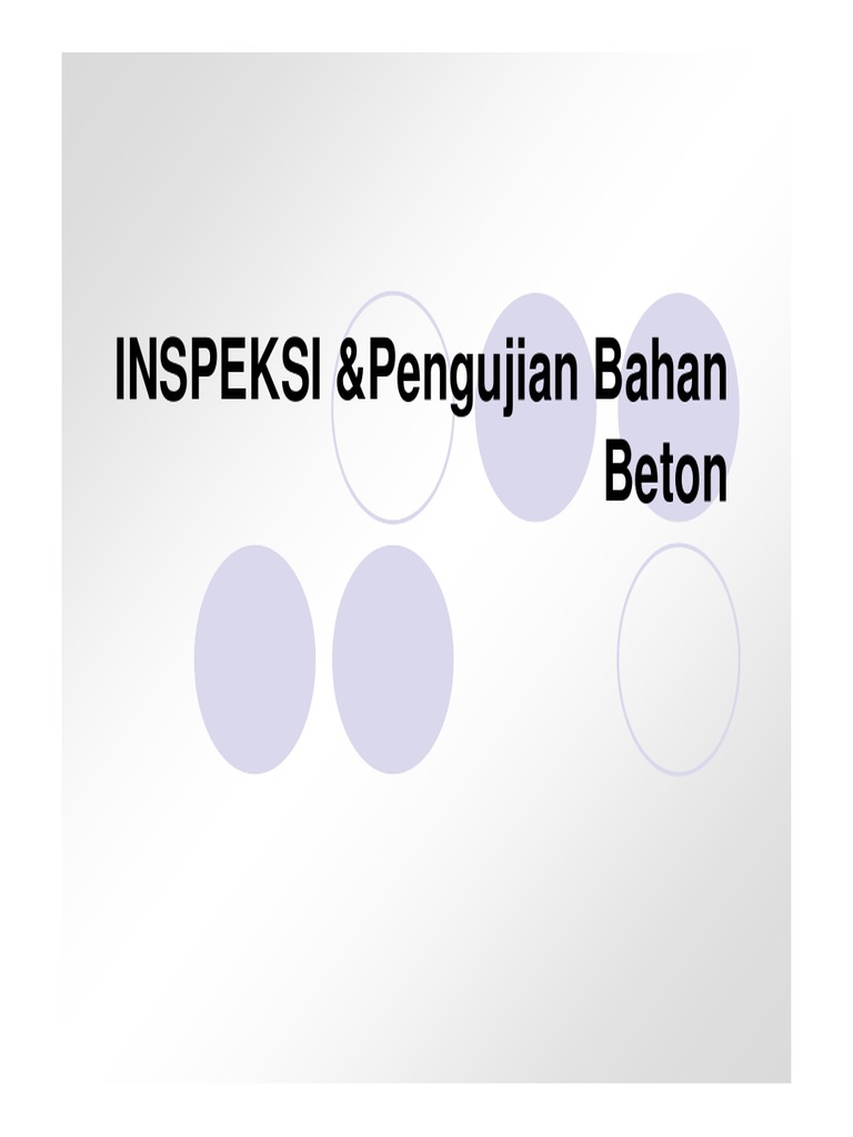 Pengujian Bahan Beton PDF | PDF