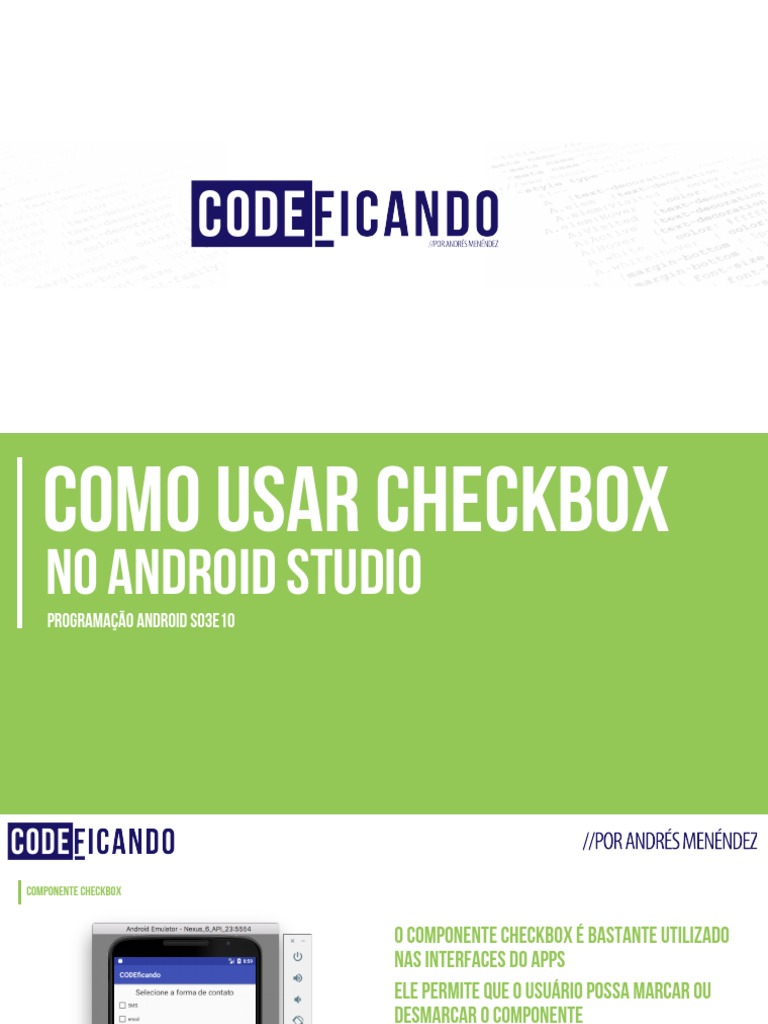 10 - Componente Checkbox PDF | PDF