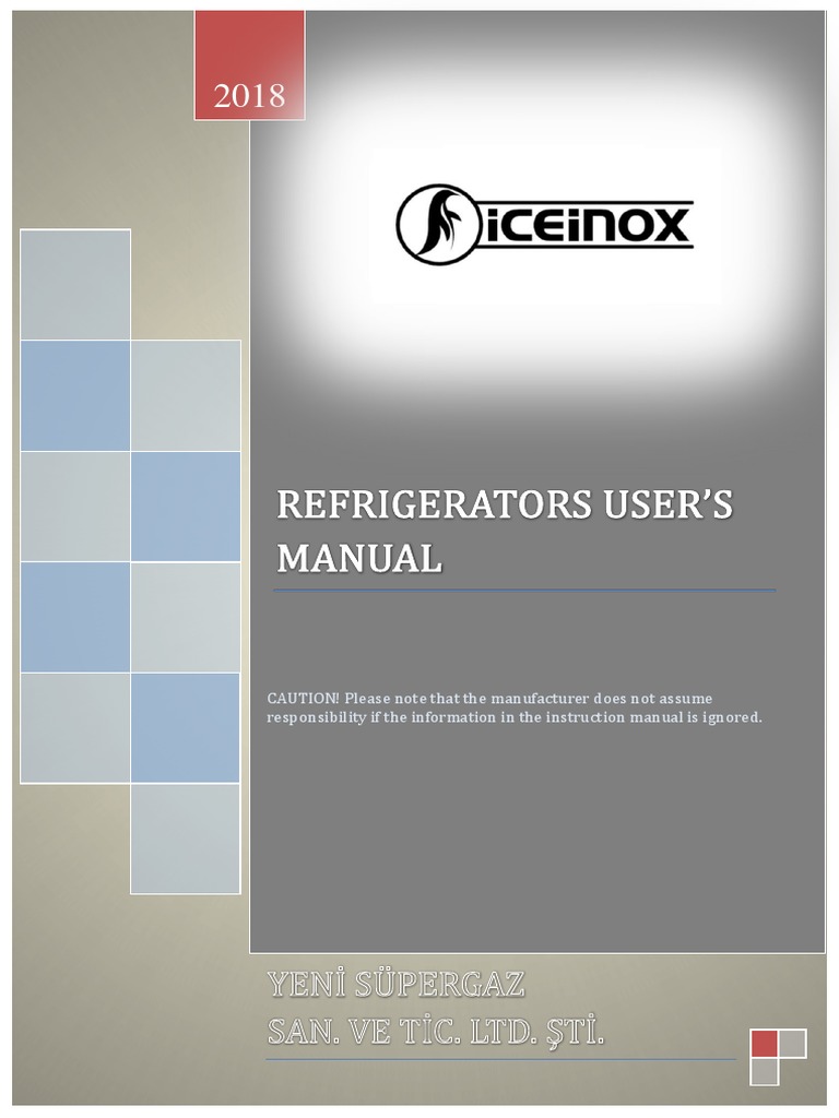 Refrigerator User Manual Overview | PDF | Refrigerator | Electrical ...