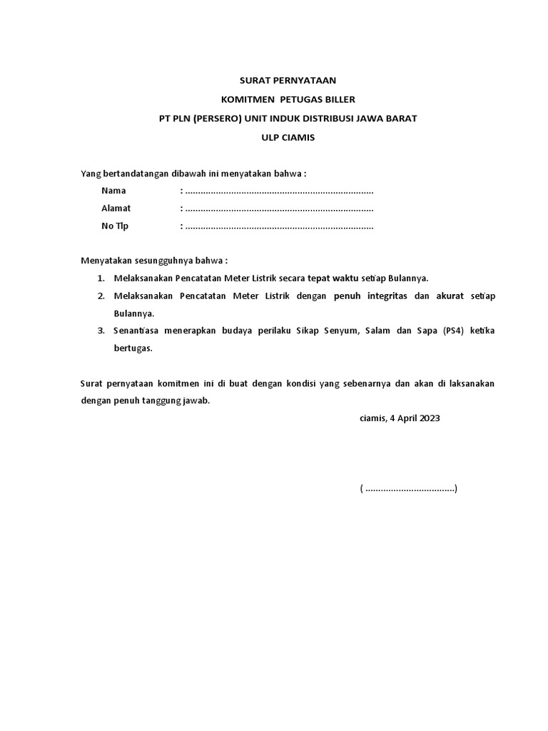 Komitmen Biller-Ulp-1 | PDF | Komputer