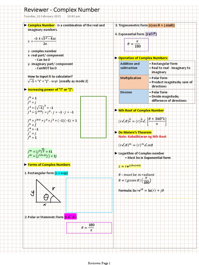 1 REVIEWER Advance-Math PDF | PDF | Matrix (Mathematics) | Determinant