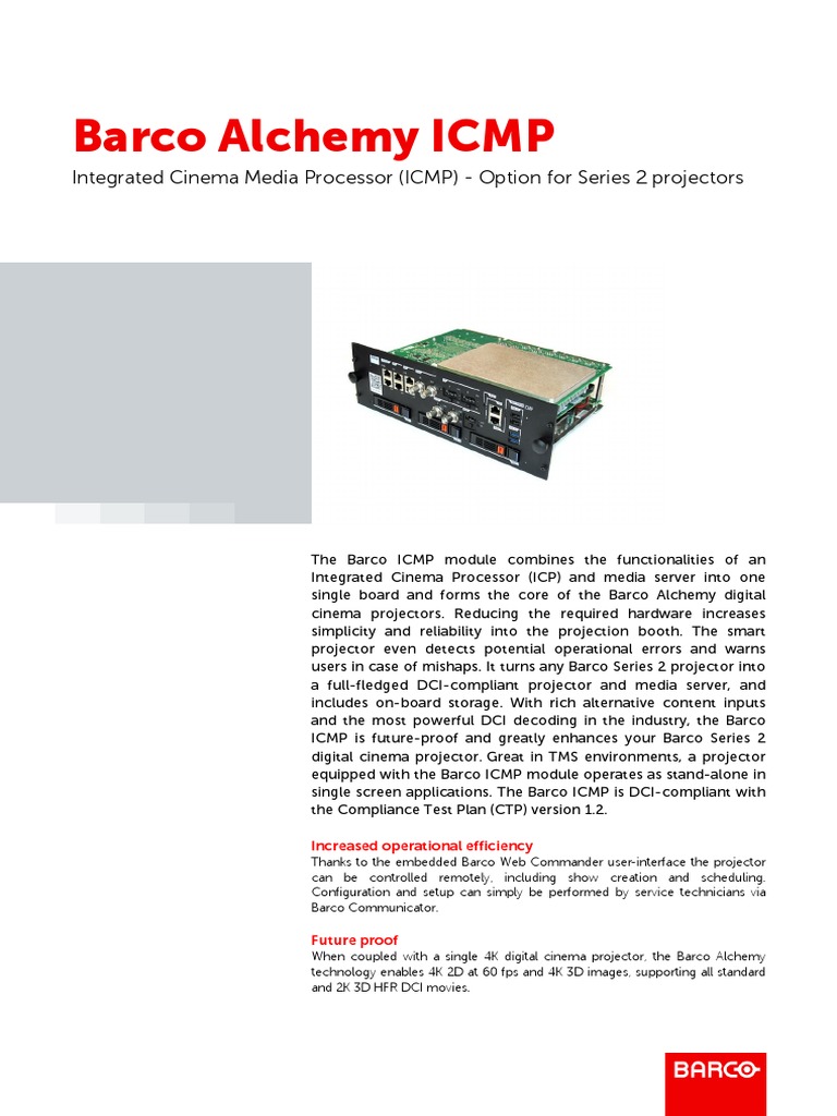 Barco Alchemy ICMP PDF | PDF