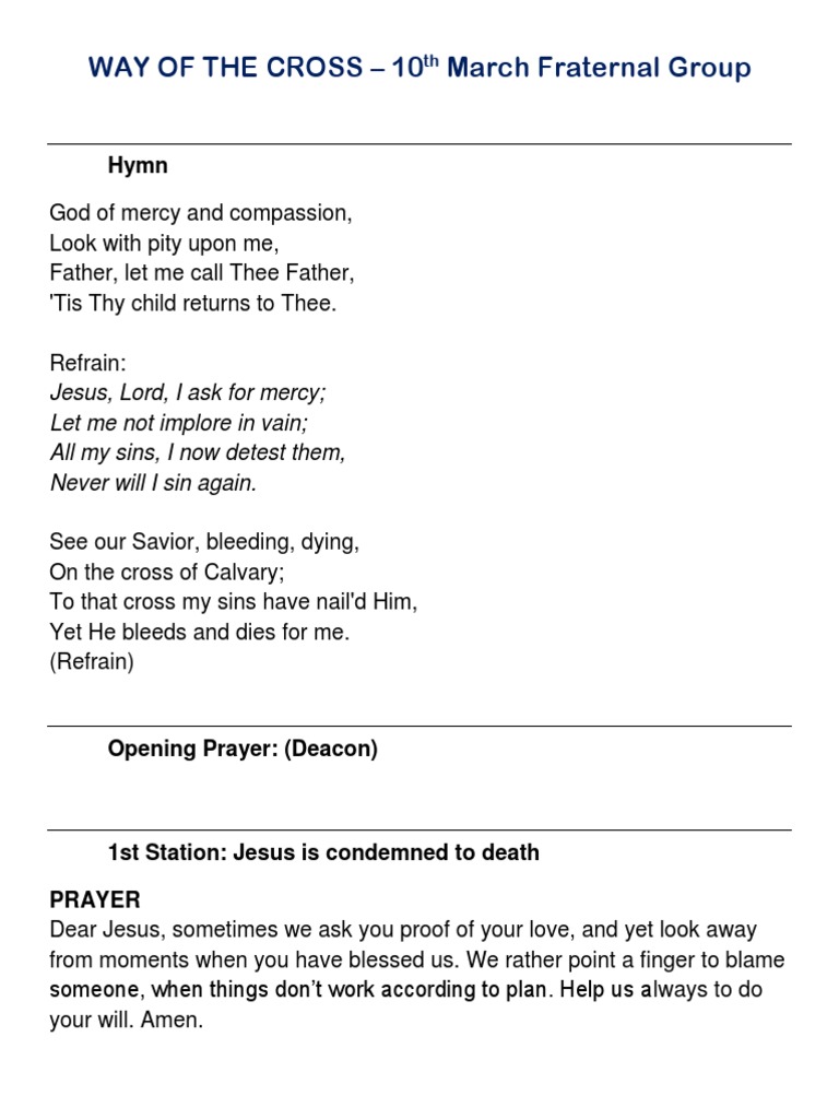 10th March Prayers & Hymns PDF | PDF