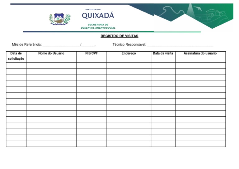 Registro de Visitas 21 | PDF