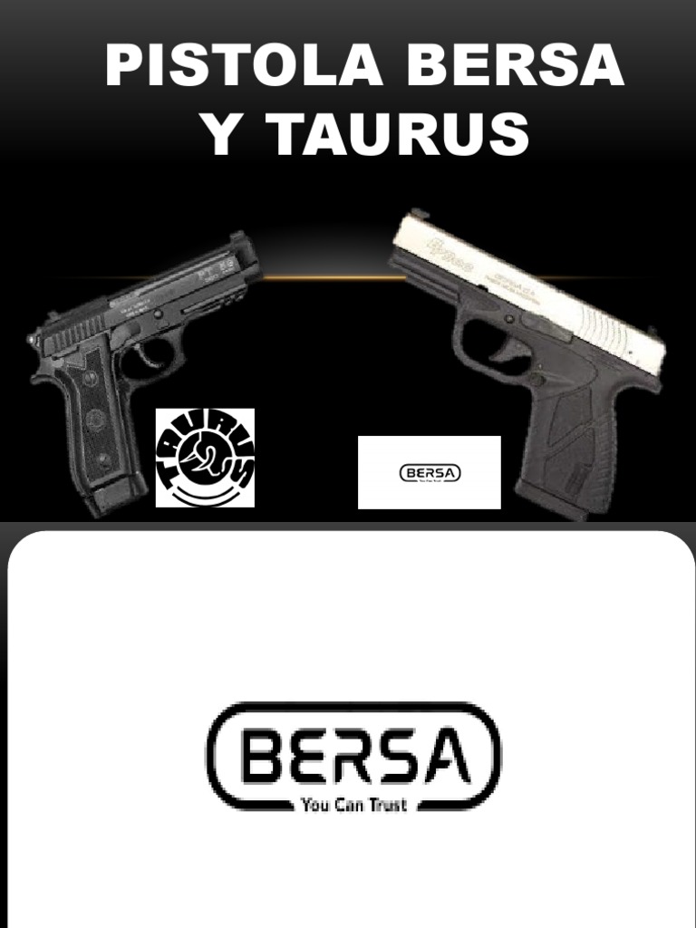 Pistola BERSA Y TAURUS | PDF