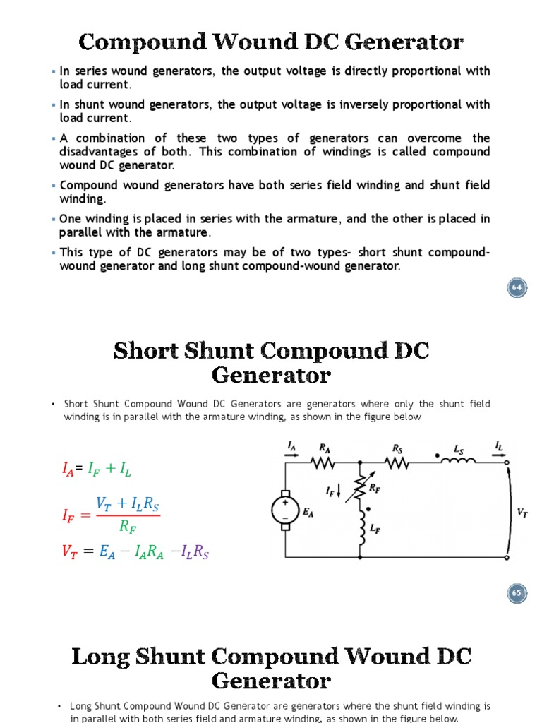 Understanding Compound Wound DC Generators | PDF | Electric Motor ...