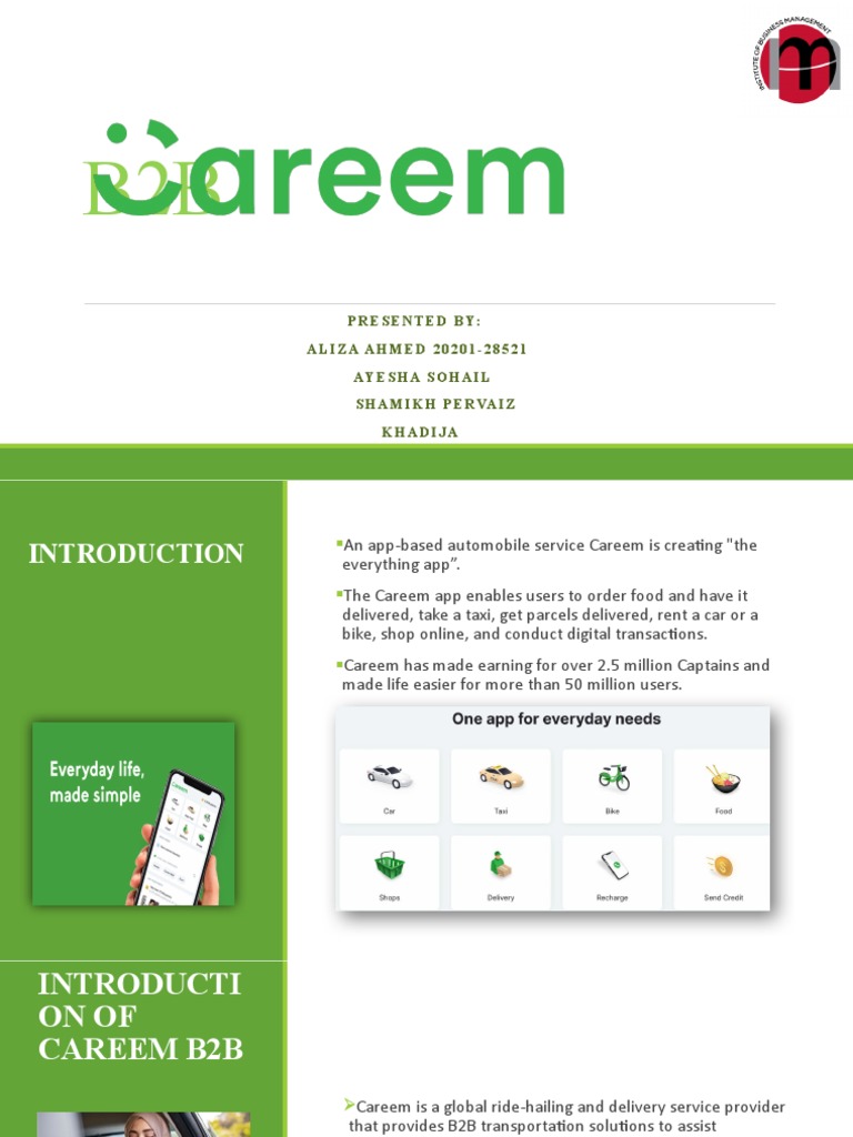 Careem B2B Sales Presentation Optimizes Mobility for Businesses | PDF ...