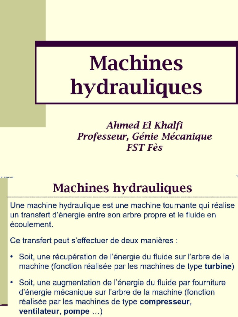 Cours Pompes Centrifuges PDF | PDF