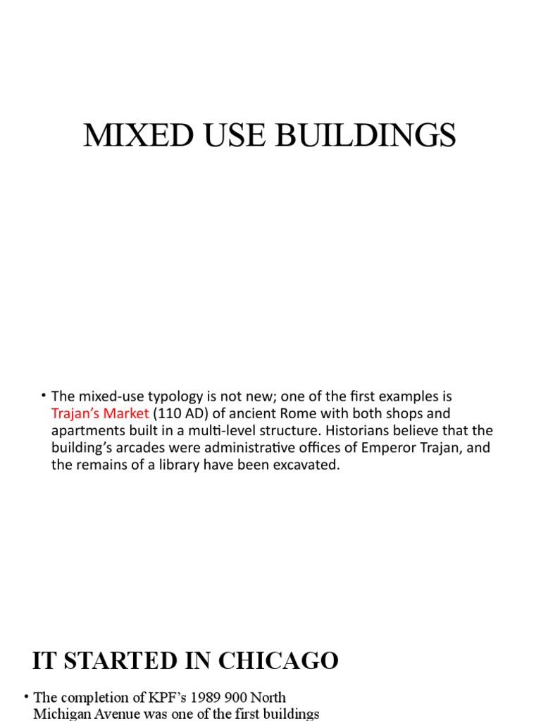 Mixed Use Buildings Research | PDF
