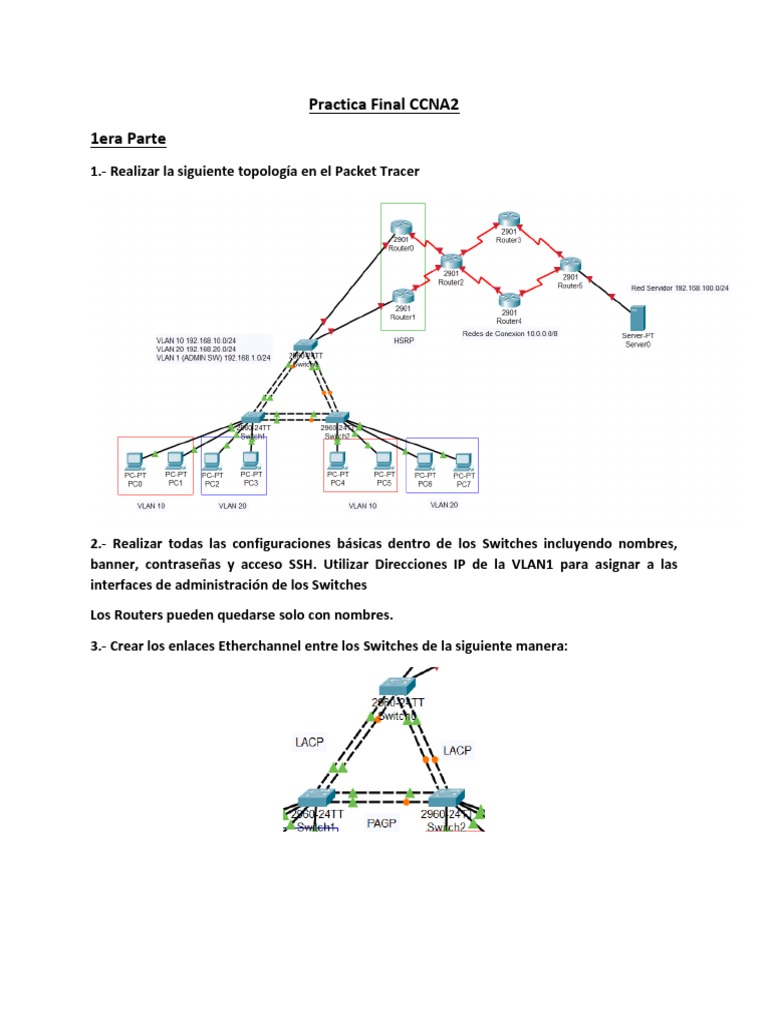 Practica Final - CCNA2 | PDF | Enrutador (Computación) | Informática