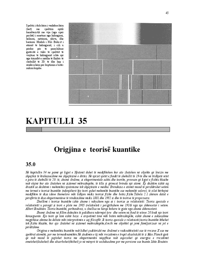 Kapitulli 35. Origjina e Teorisë Kuantike PDF | PDF