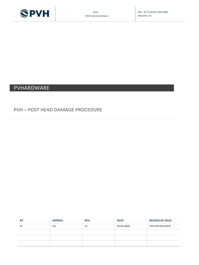 Post Head Damage Repair Guide | PDF | Rust | Industrial Processes