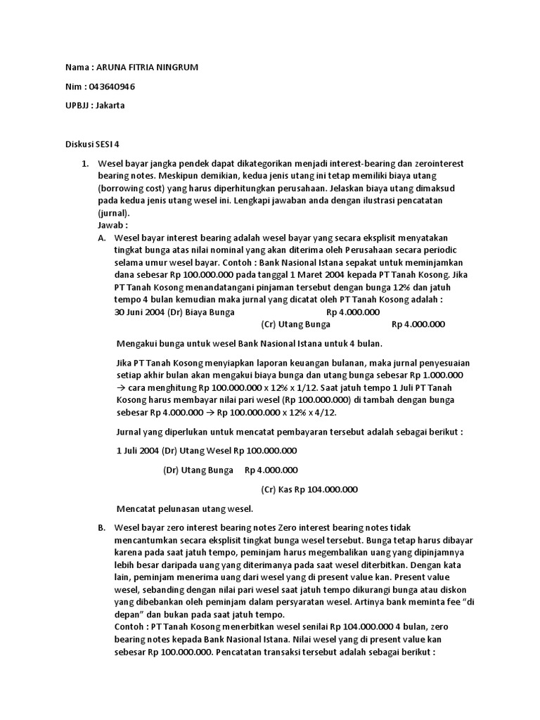 Diskusi Sesi 4 - Aruna Fitria Ningrum 043640946 | PDF