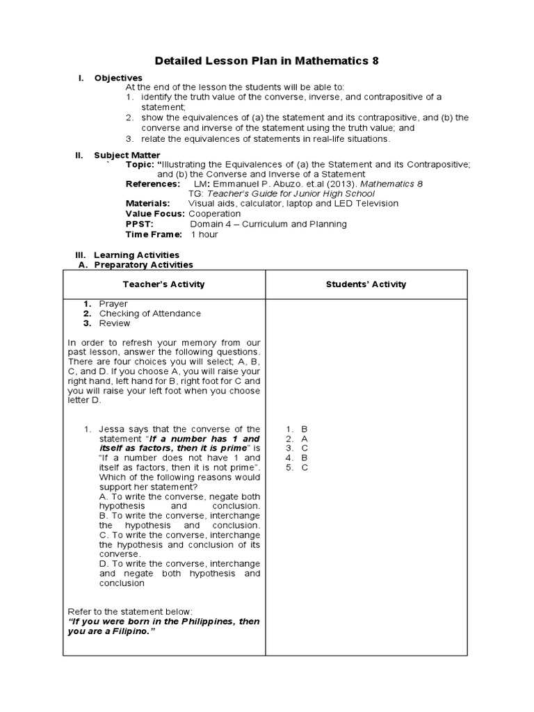 DLP Math 8.3 | PDF | Logic | Cognition