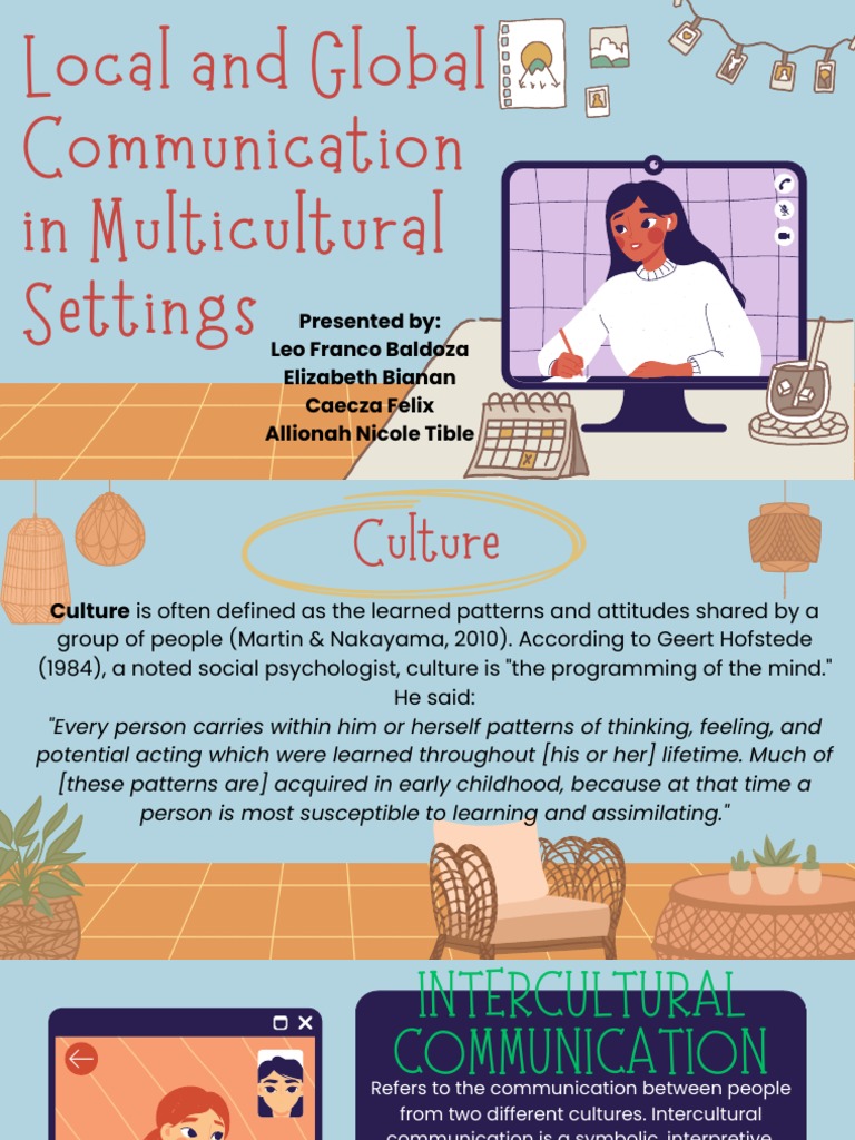 Local and Global Communication in Multicultural Setting (1) | PDF ...