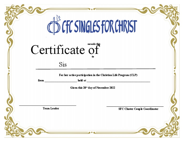 SFC Certificate | PDF