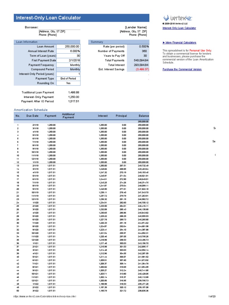 Interest Only Loan | PDF | Monetary Economics | Loans