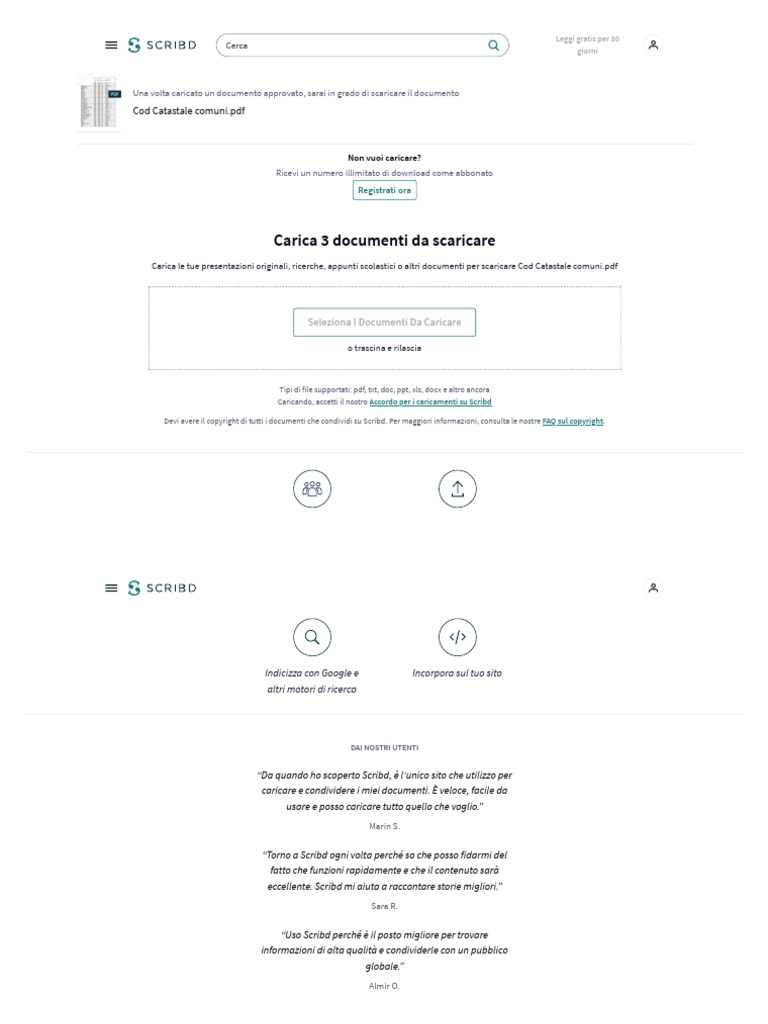Carica Un Documento - Scribd PDF | PDF