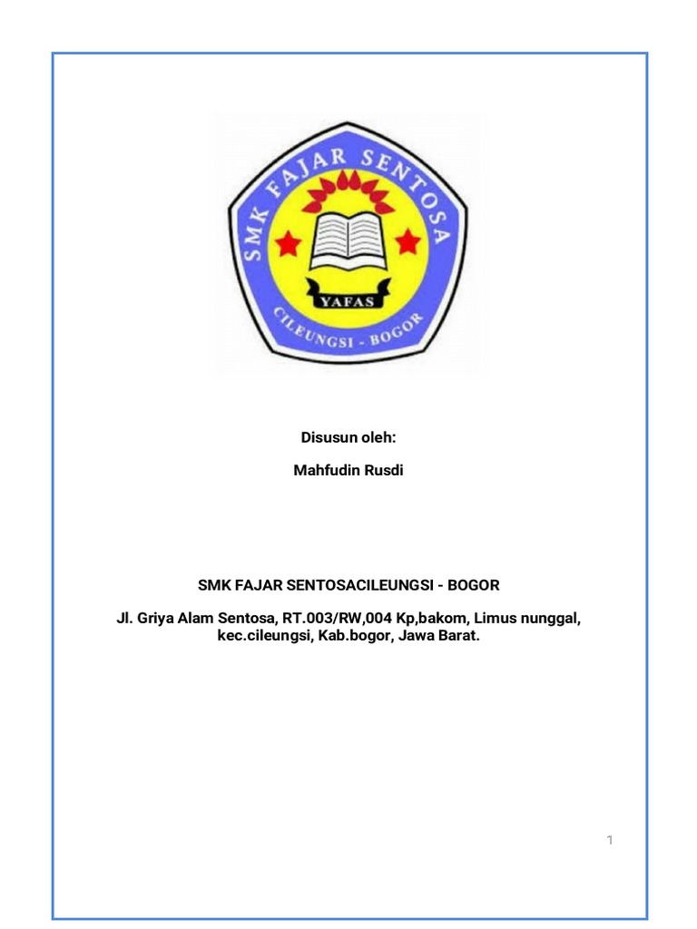 Disusun Oleh: Mahfudin Rusdi | PDF