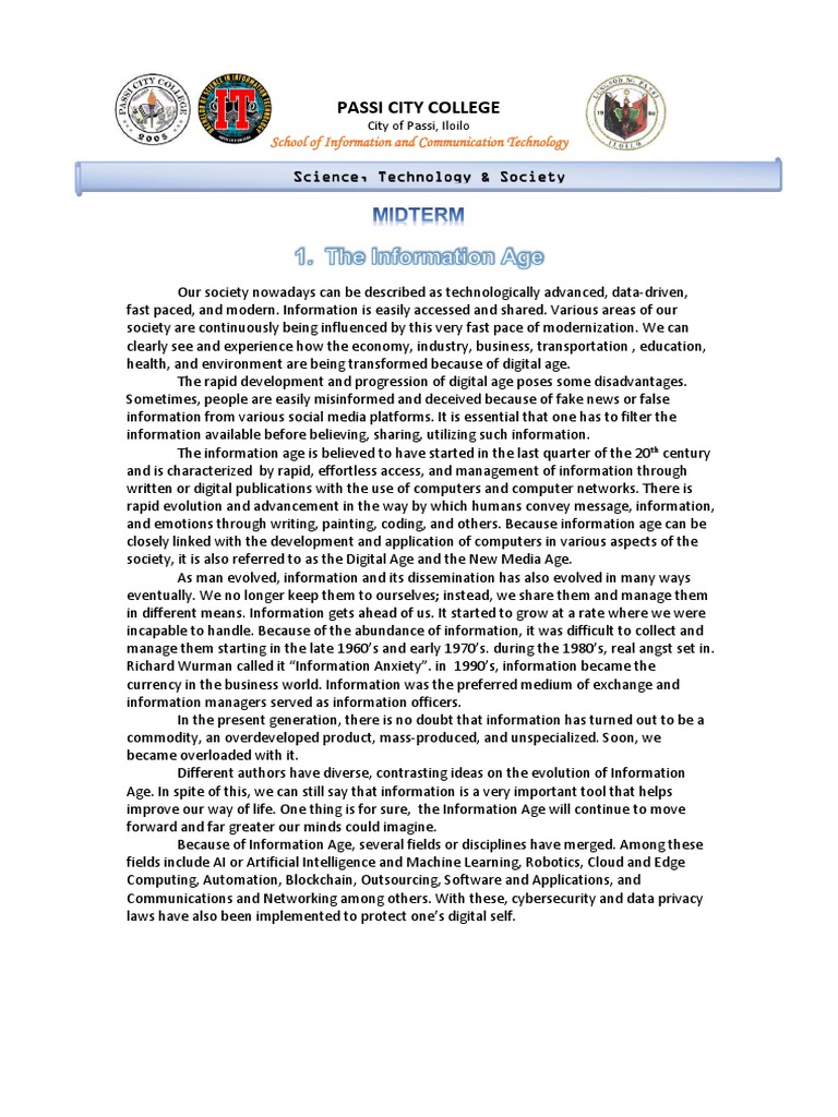 STS Handouts Midterm | PDF | Cyberbullying | Biodiversity