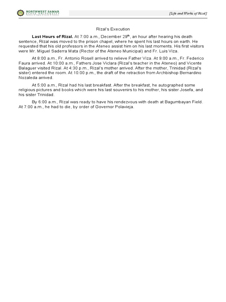 Rizal Execution | PDF