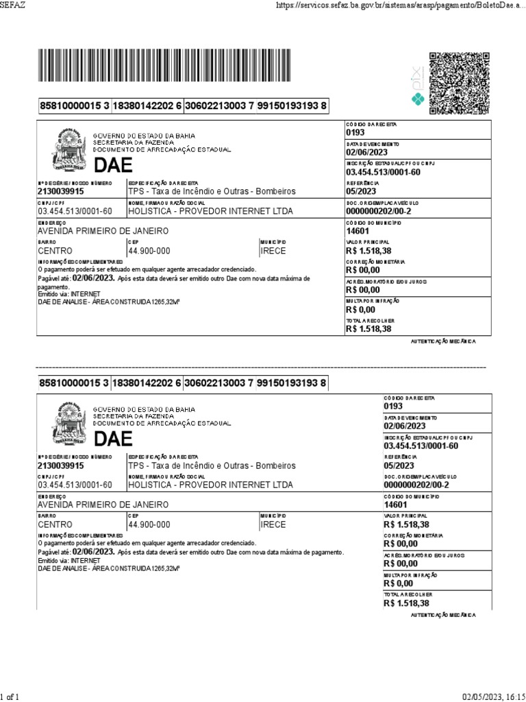 Dae de Analise Holistica Informatica | PDF