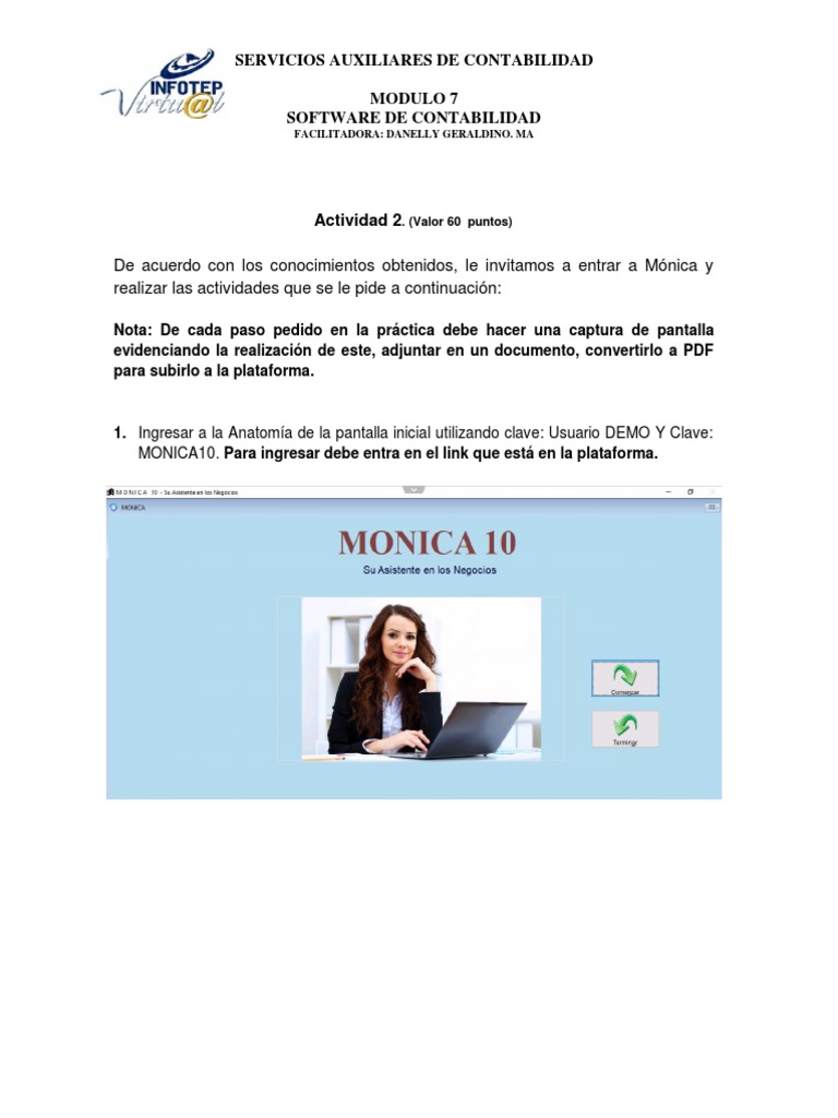Actividad 2 Módulo 7 - Software de Contabilidad Monica REALIZADA | PDF ...