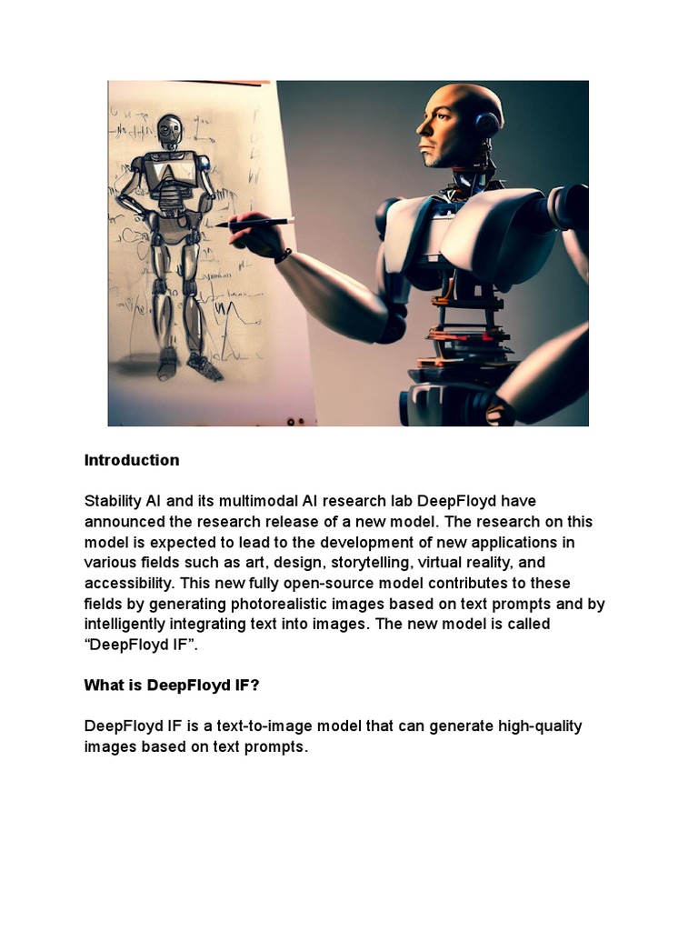 DeepFloyd IF: A Text-To-Image Model That Can Integrate Text Into Images | PDF | Computing ...