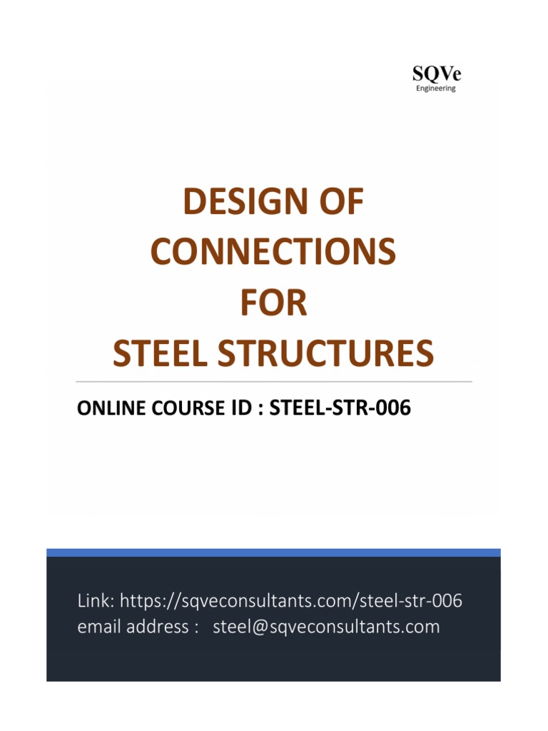 Steel Structure Connection Design Course | PDF | Buckling | Beam ...