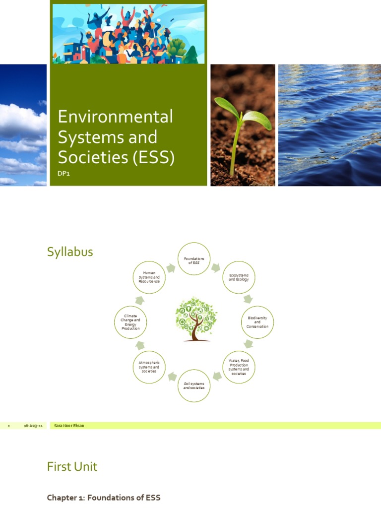 ESS Syllabus for DP1 Students | PDF | Entropy | Ecosystem