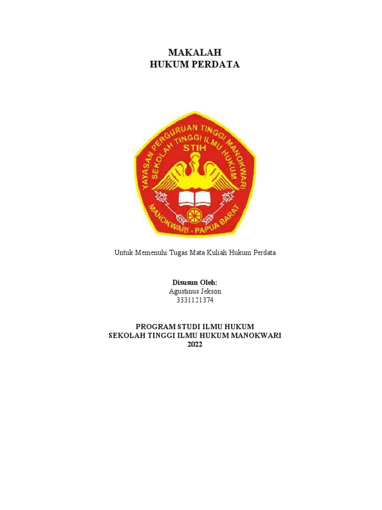Makalah Hukum Perdata | PDF | Hukum