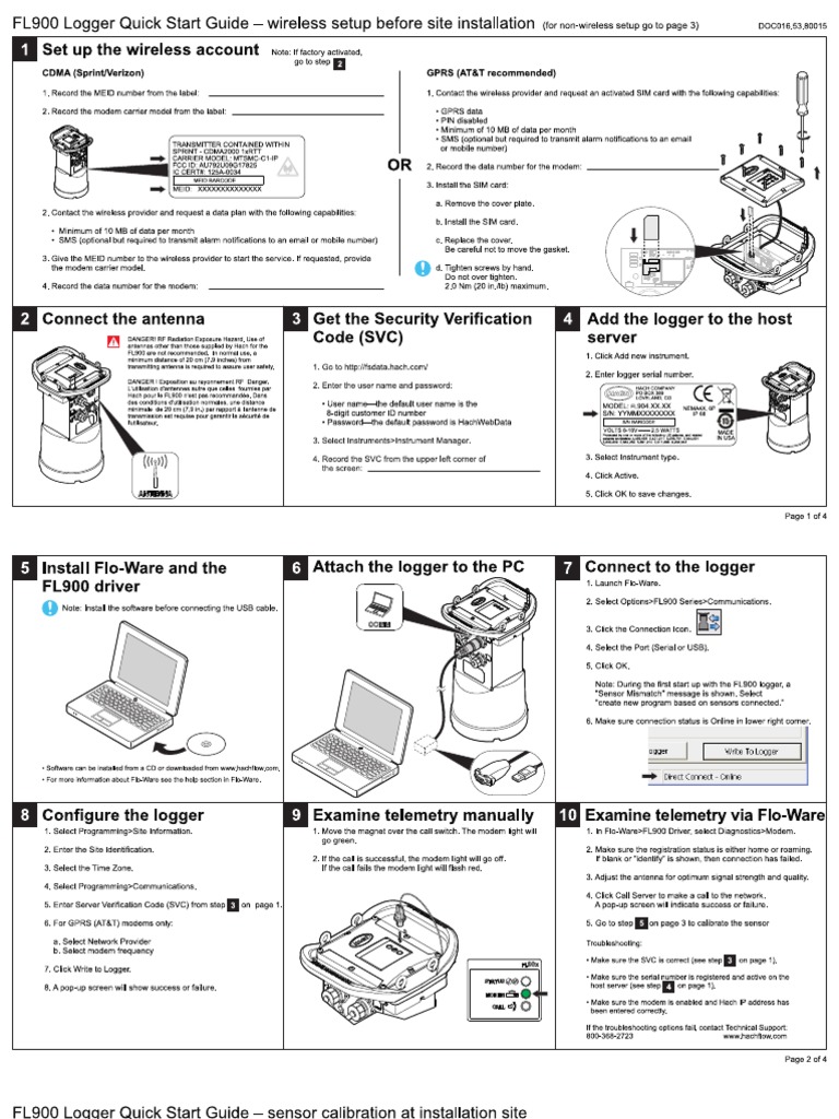 HACH FL900 Quick Start Guide PDF | PDF HACH FL900 Quick Start Guide PDF | PDF
