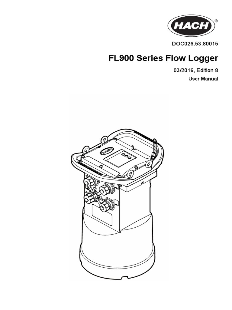 HACH FL900 Flow Logger User Manual PDF | PDF | Electromagnetic ...