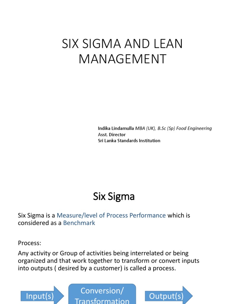 Six Sigma New PDF | PDF
