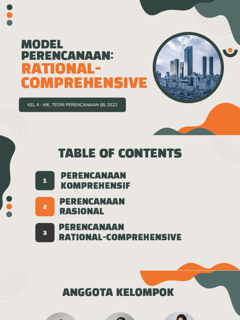 Materi 8 - Model Rational-Comprehensive Planning | PDF