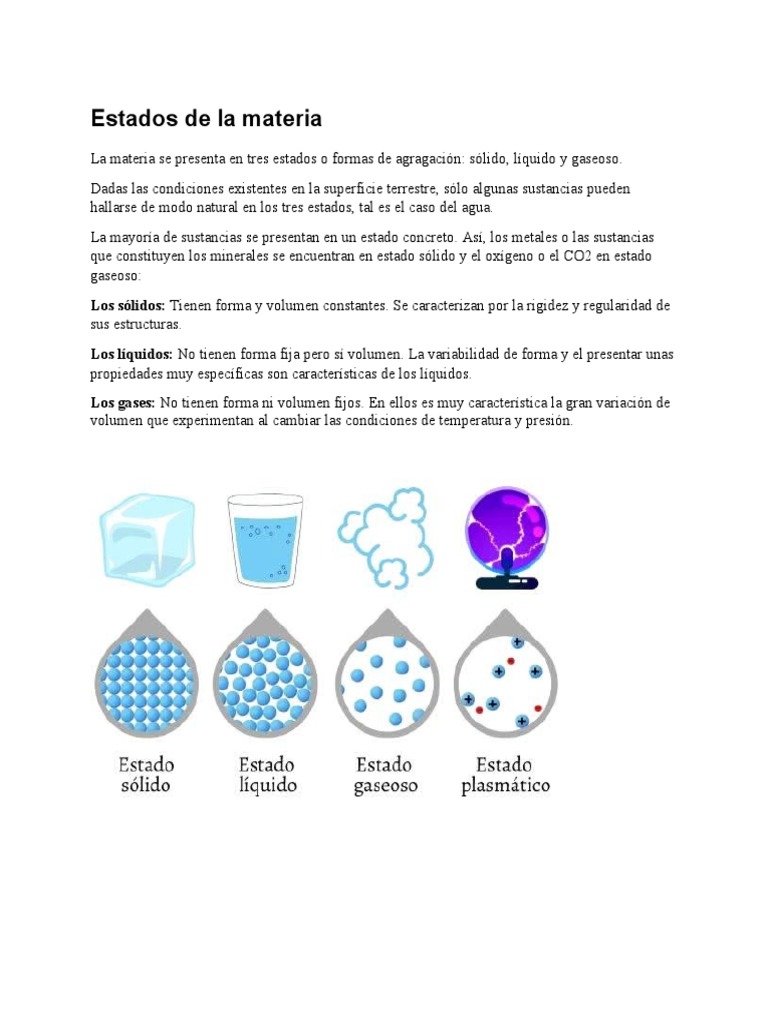 Estados de La Materia | PDF