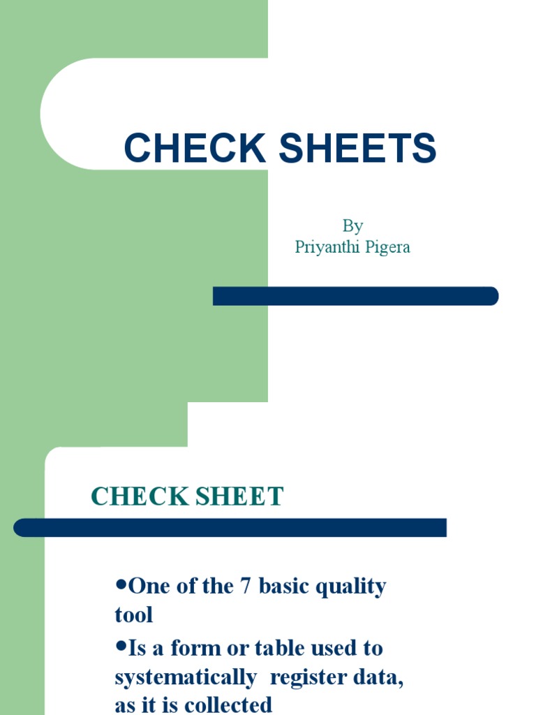 Check Sheets | PDF | Mechanical Engineering | Vehicle Technology
