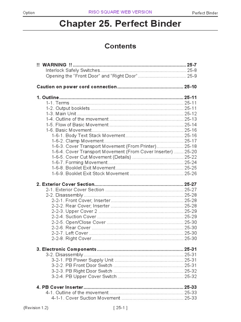 Perfect Binder Operation and Maintenance Guide | PDF | Bookbinding | Paper