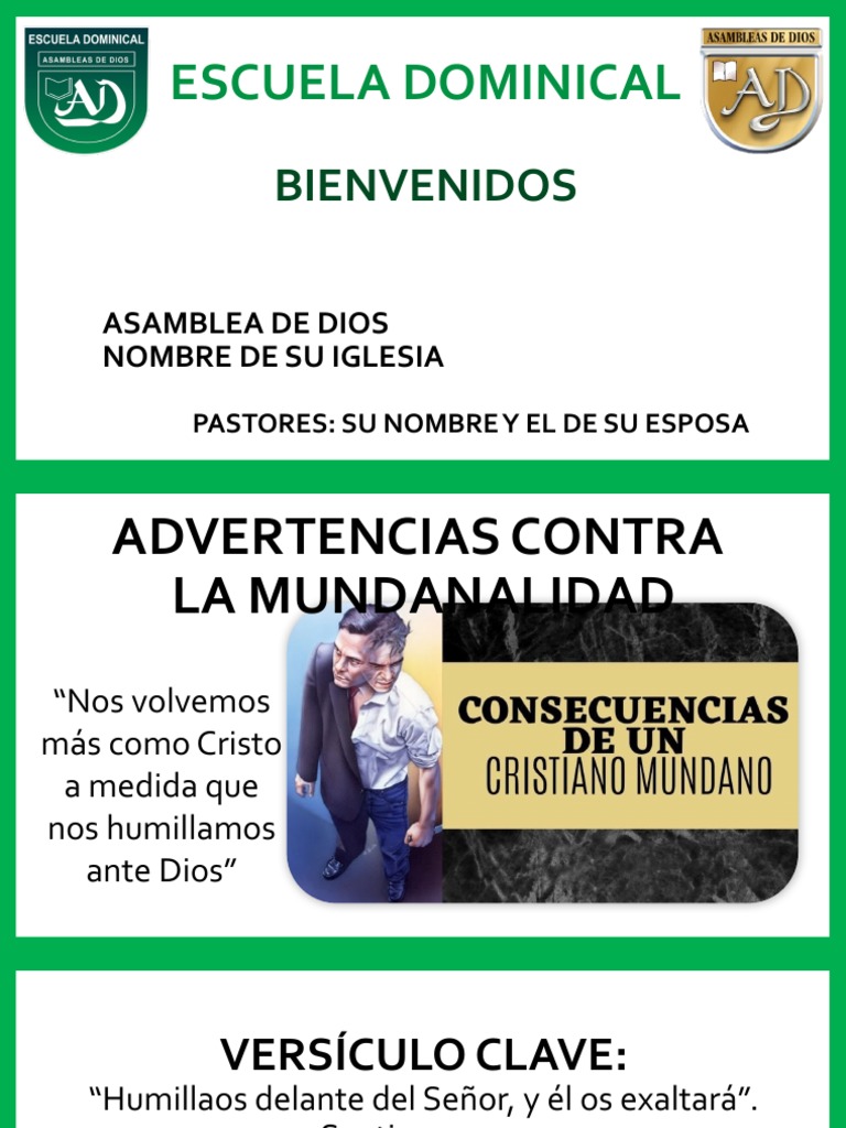 Advertencias Contra La Mundanalidad Normal | PDF