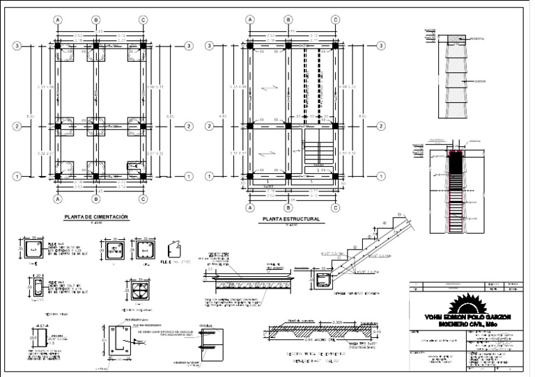 Plano Estructural 1 | PDF