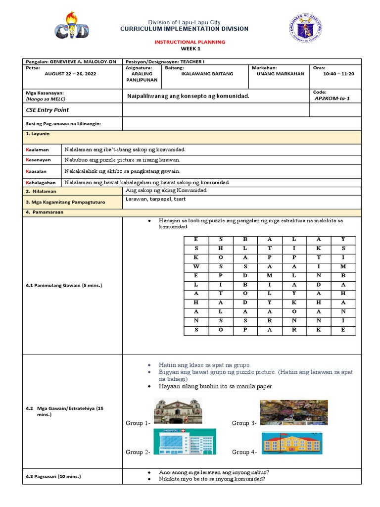 Week 1 Quarter 1 Grade 2 | PDF