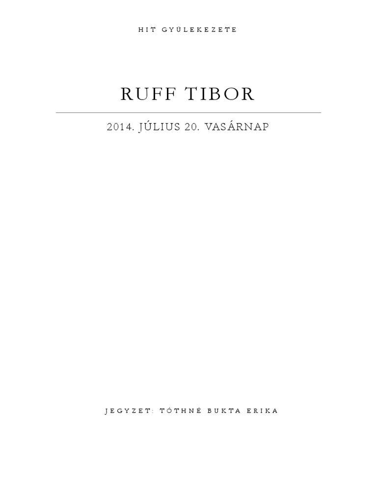 2014.07.20 Ruff Tibor PDF | PDF