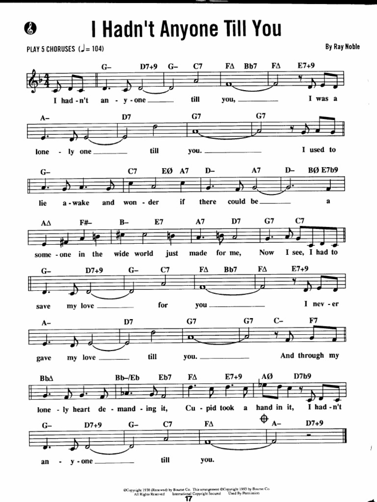 I hadn't anyone til You 1 | PDF