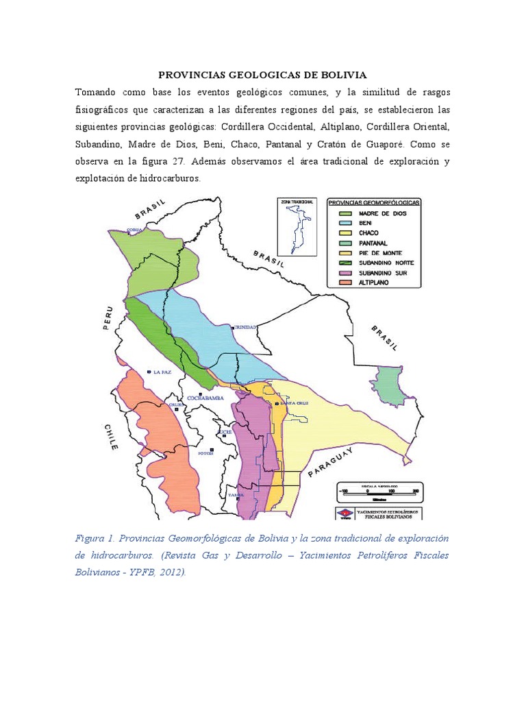Provincias Geologicas de Bolivia Resumen | PDF | Andes | Geología