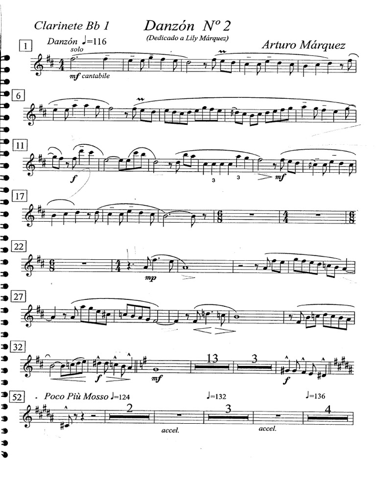 Arturo Marquez Danzon n2 Clarinete | PDF
