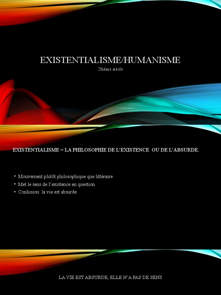 Existentialisme | PDF | Albert Camus | Jean-Paul Sartre
