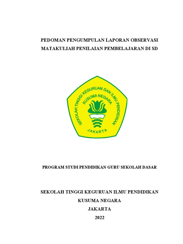 FORMAT LAPORAN OBSERVASI.docx | PDF