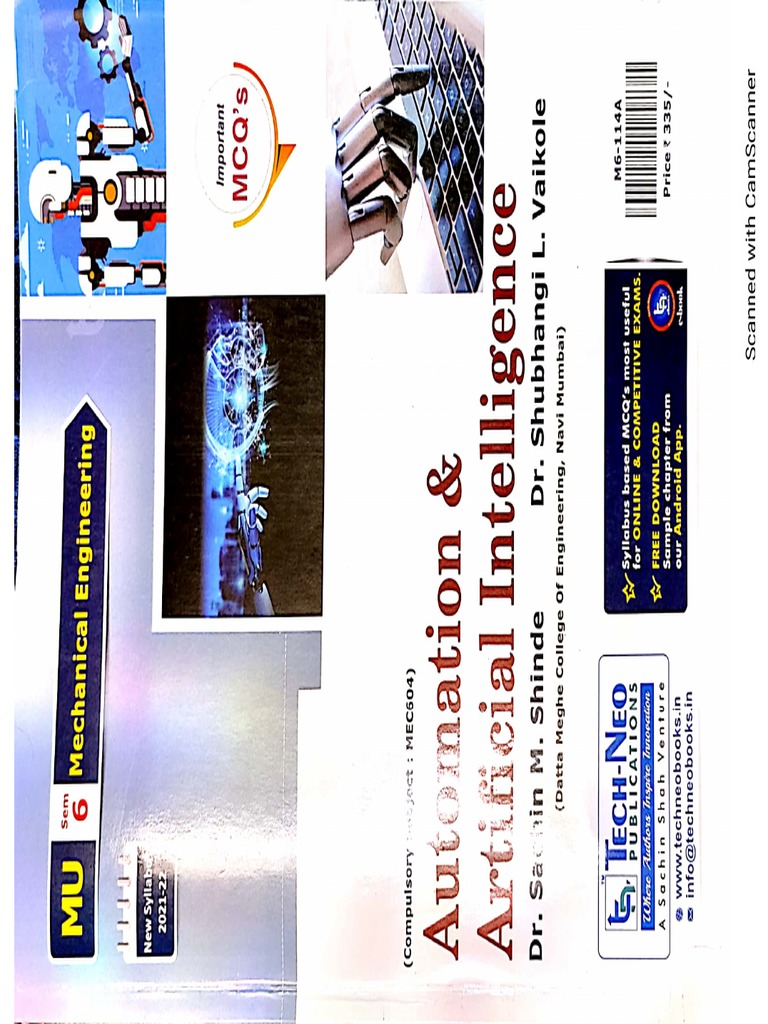 Automation & Artificial Intelligence ME 6 SEM PDF | PDF